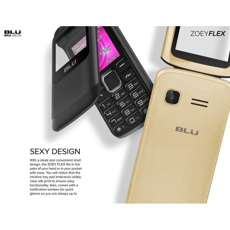 Celular Blu Zoey FLEX Z132 Dual Sim 1.8" Black (Rádio FM com antena ...