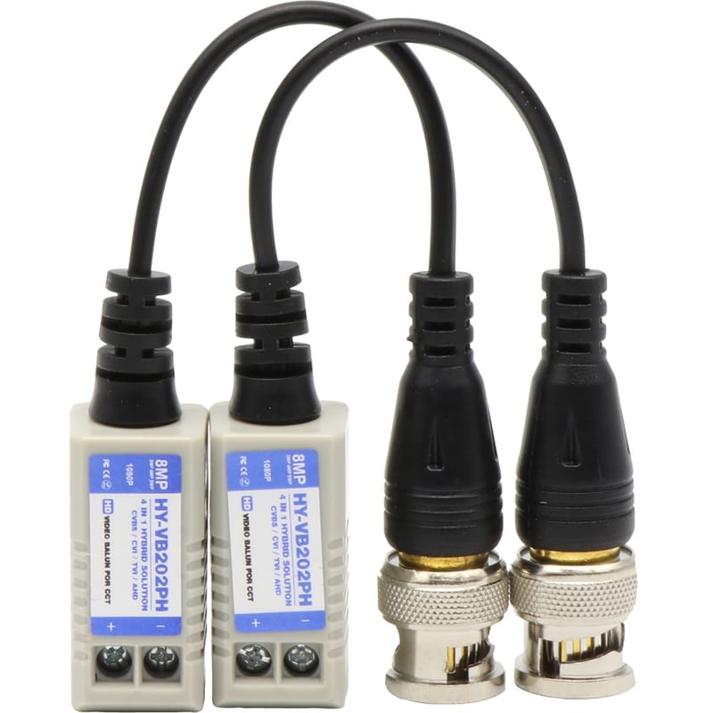 Conector Balun Hyundai HY-VB202PH 8MP para câmera CCTV - Cellshop ...