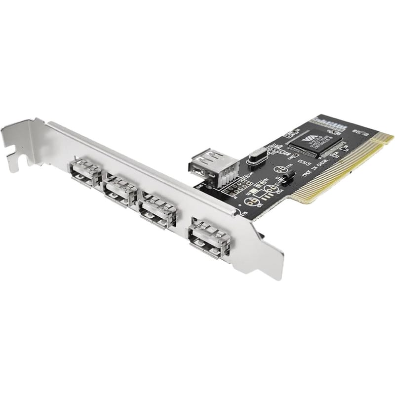 Placa PCI 4+1 Conectores USB 2.0 PCI&PCI-Express Card - Cellshop ...
