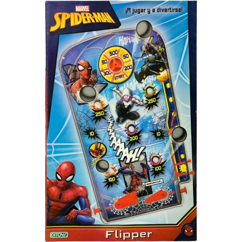 Flipper Marvel Spider-Man Ditoys - 1554 - Cellshop Digital - Importados Paraguai