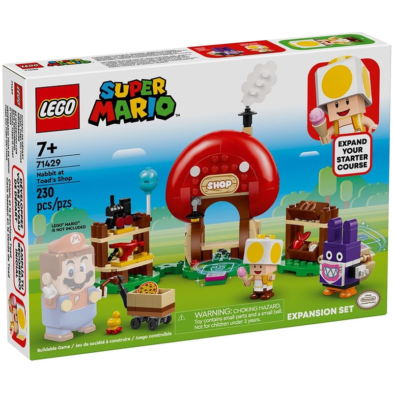Lego Super Mario Expansion Set: Nabbit at Toad's Shop - 71429 (230 ...