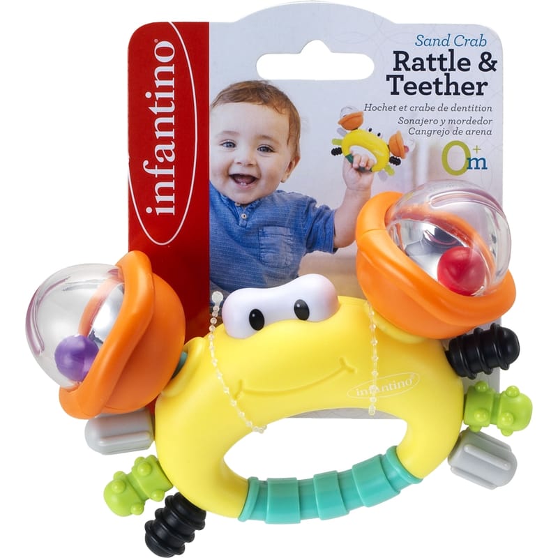 Rattle & Teether Sand Crab Infantino - 304889 - Cellshop Digital ...