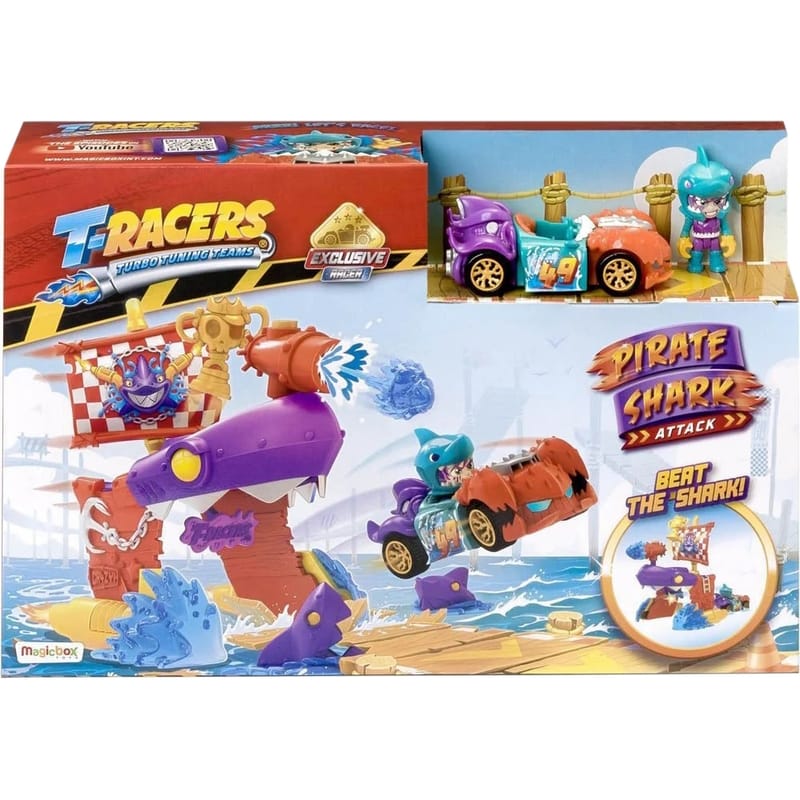 T-Racers Attack Pirate Shark Magic Box - Cellshop Digital - Importados Paraguai