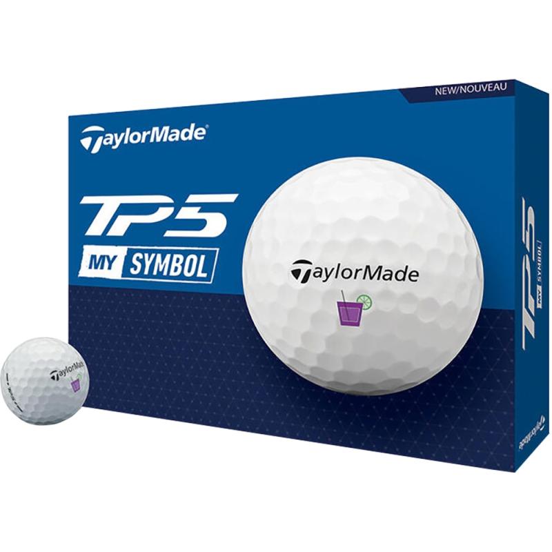 Bola de Golfe TaylorMade TP5 My Symbol - Branco (12 Unidades ...