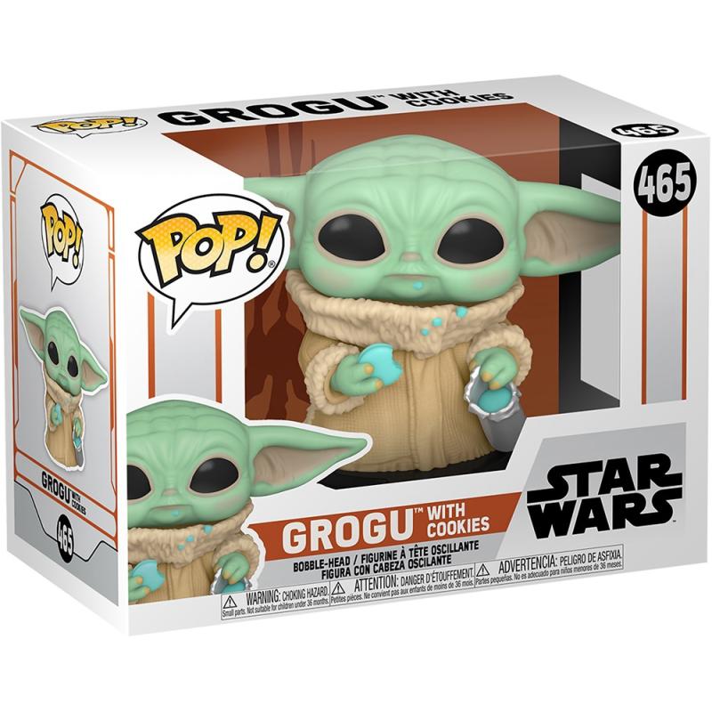 Boneco Grogu with Cookies - Star Wars - Funko POP! 465 - Cellshop Digital - Importados Paraguai