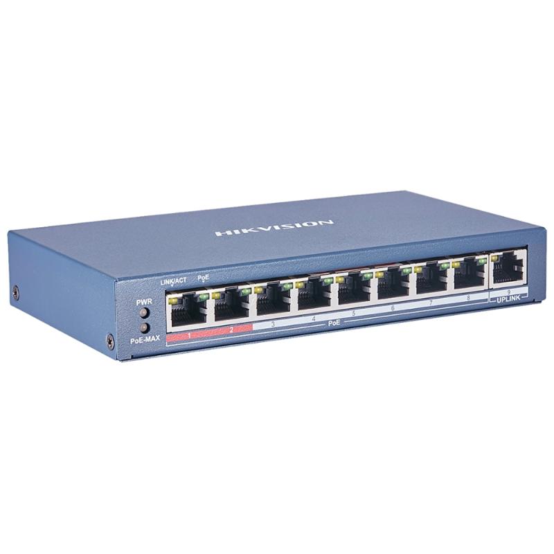Hub Switch Hikvision DS-3E0109P-E/M PoE 8 Portas - Cellshop Digital ...